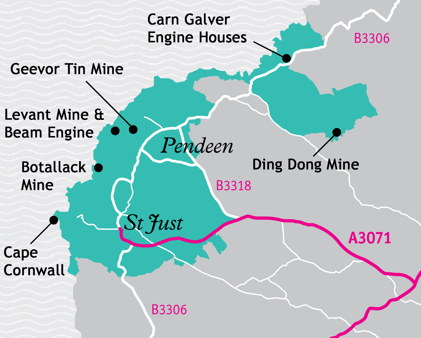 Botallack - Botallack facilities, transport and parking: - Botallack ...